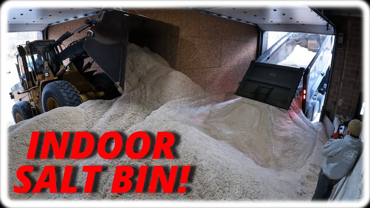 Filling Our Indoor Salt Bin! - YouTube