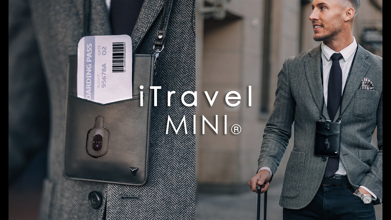iTravel MINI® | GPS Track-able Smart Passport Holder - YouTube