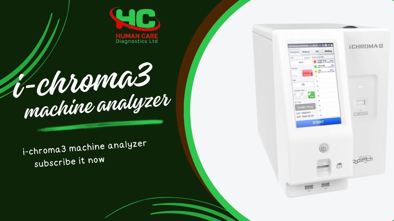 I-chroma 3 machine analayzer | Human care diagnostics | I chroma ...