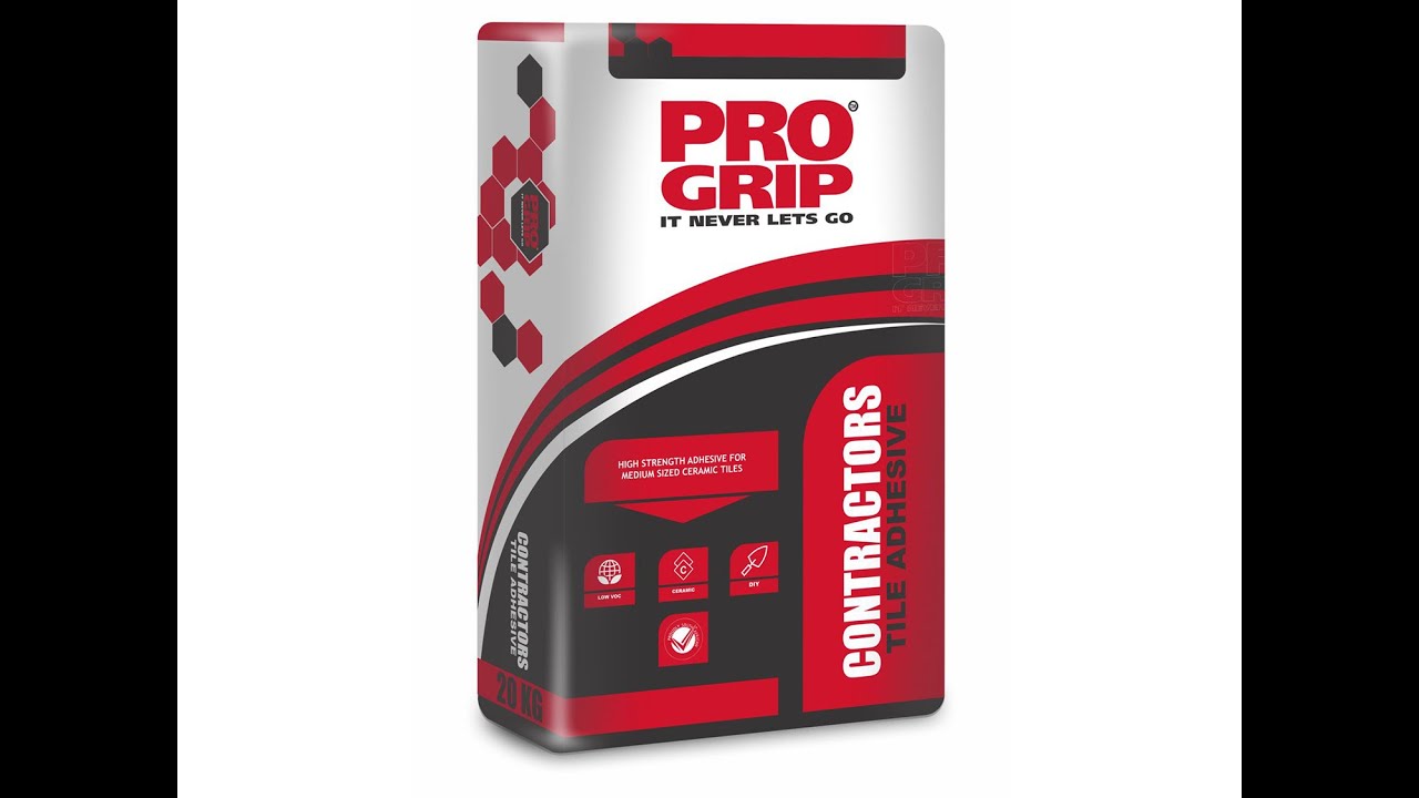 Pro Grip Contractors Tile Adhesive - 20 Kg -EZAD101 - YouTube