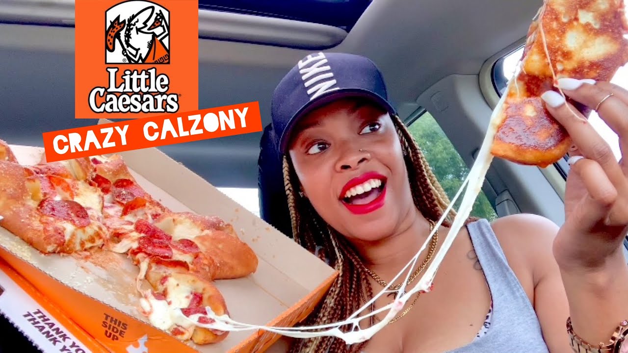 LITTLE CAESARS NEW CRAZY CALZONY | Food Review - YouTube