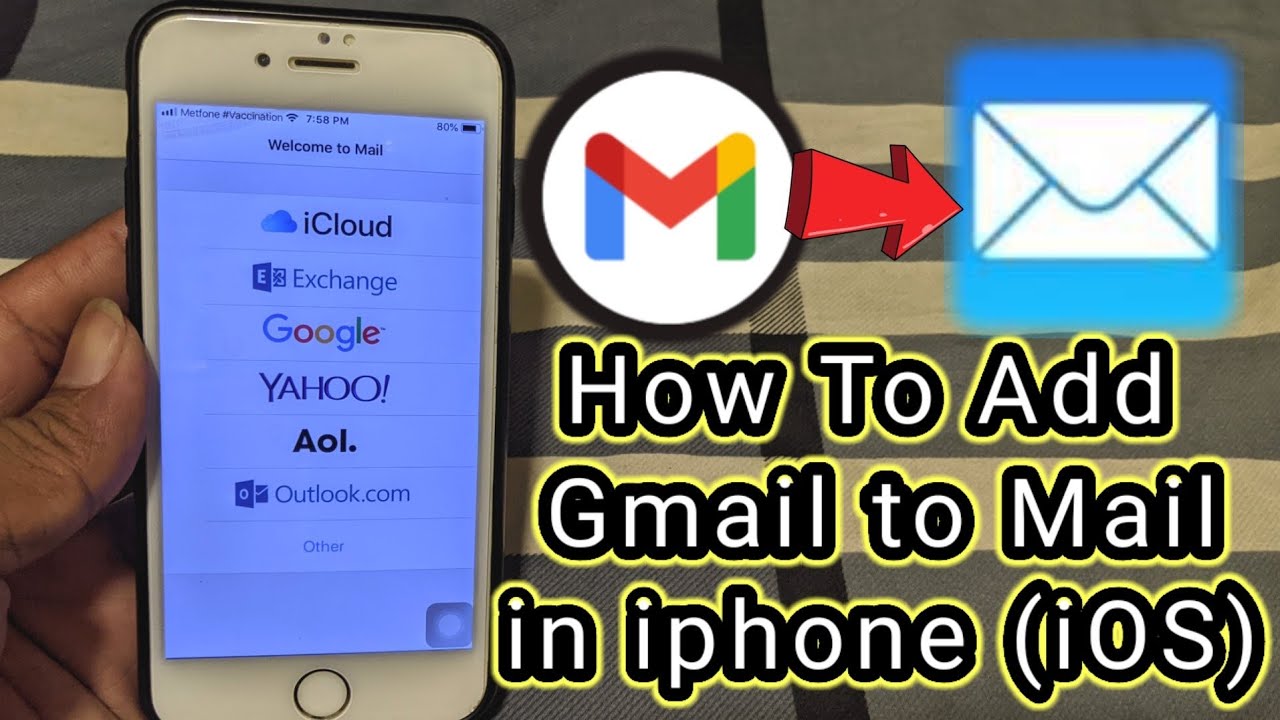 How To Add Gmail to Mail in iphone ( iOS ) - YouTube