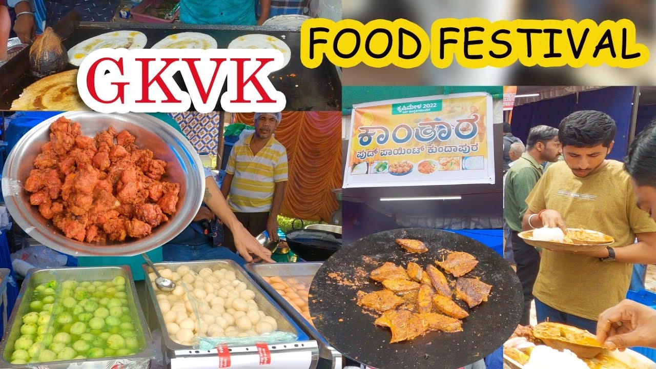 GKVK Food mela - Fresh and tasty recipes - YouTube