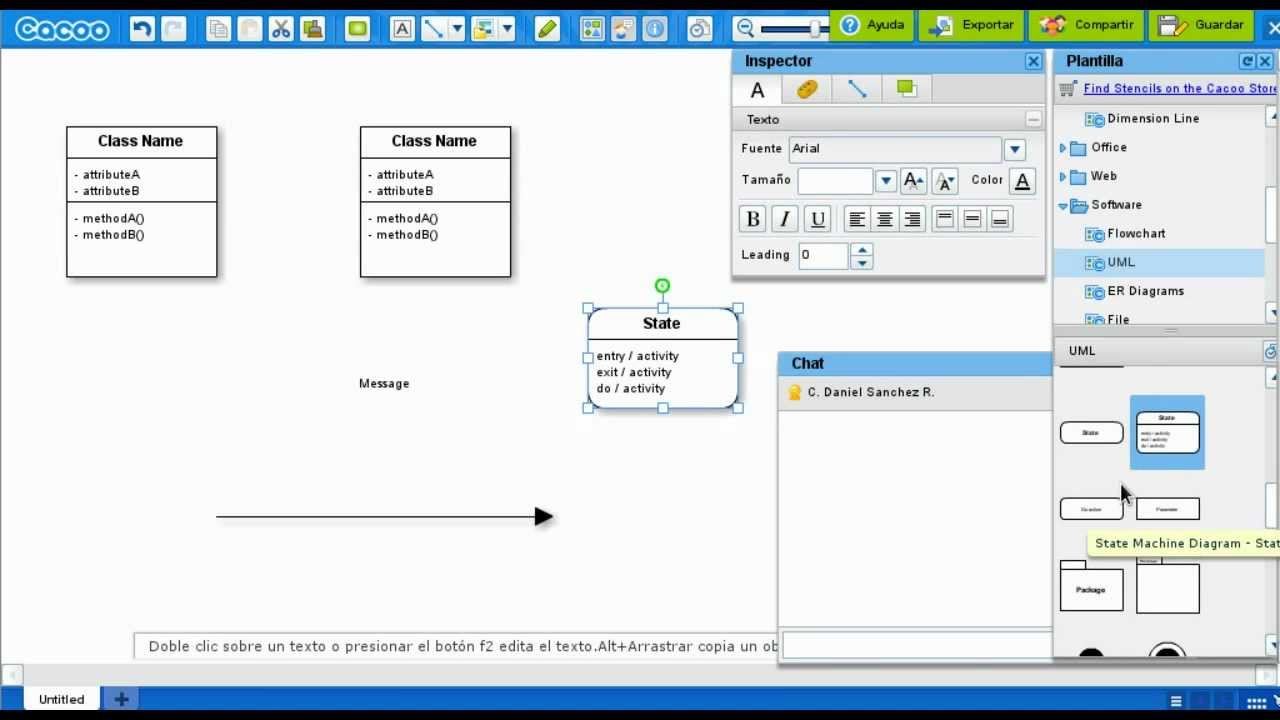 Test en Cacoo.com, para hacer diagramas UML - YouTube
