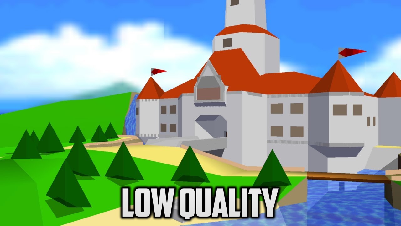 ⭐ Super Mario 64 - Mario 64 but low quality - Longplay - YouTube