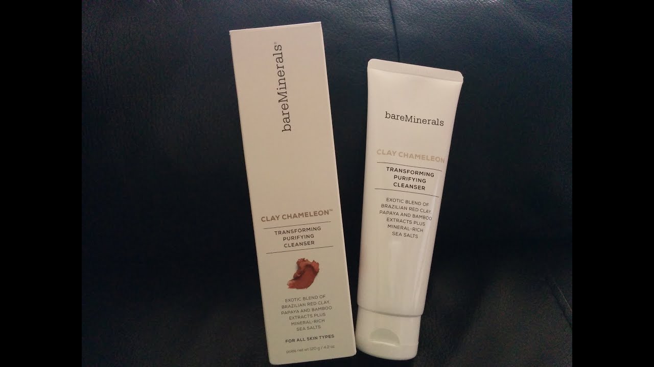 Clay chameleon - Bare minerals - face wash - skin cleansing routine ...