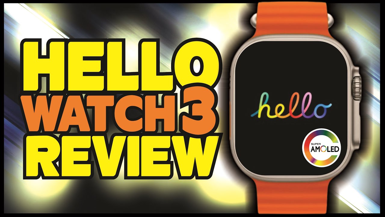 Smartwatch HELLO WATCH 3 em Mãos! 4GB de Memória e TELA AMOLED esse é ...