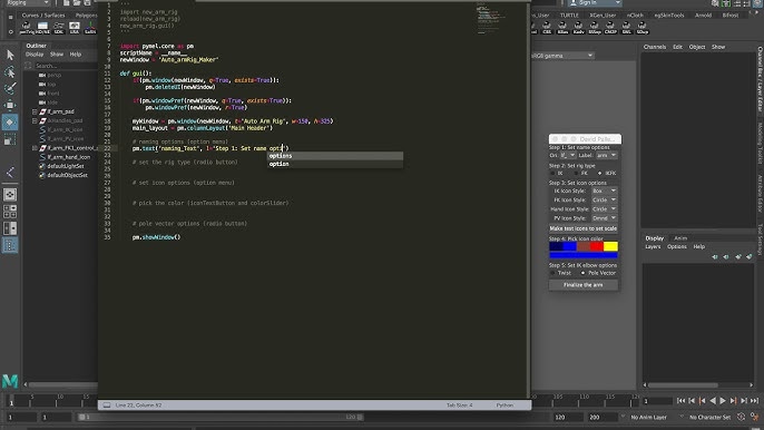 Quick Tip Scripting A Custom Tool Window In Maya Maya Script Custom