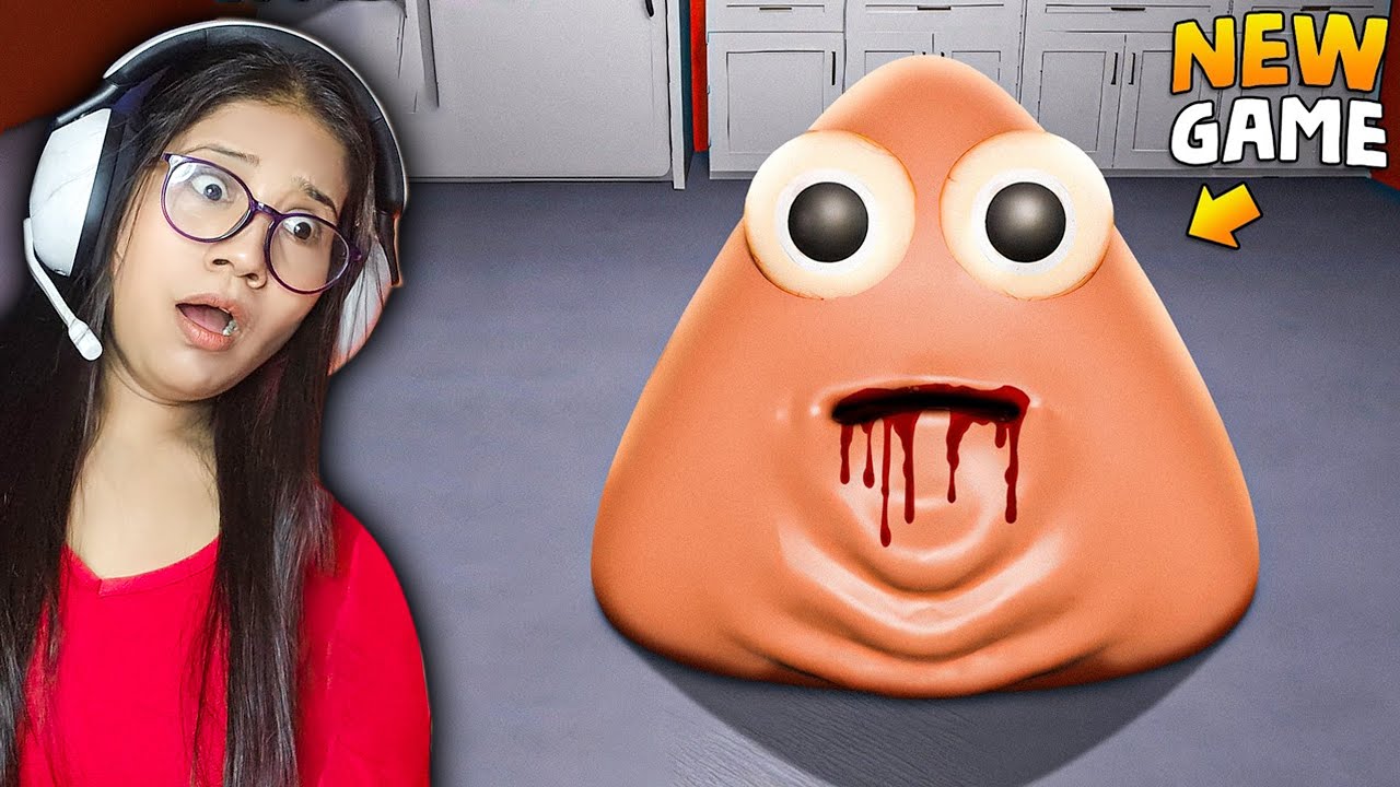 PLAYING THE POU HORROR GAME ! (FULL GAME) - YouTube