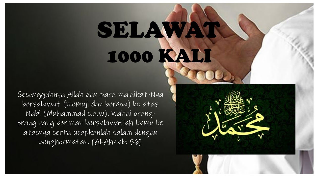 selawat 1000 Kali sehari#selawat#selawatnabi#cikgu#cikguabdullah - YouTube