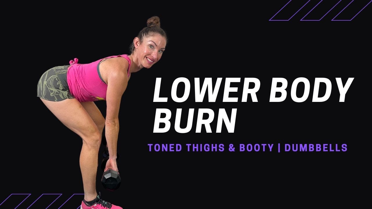 30 Min Lower Body Burn | Toned Thighs & Booty - YouTube