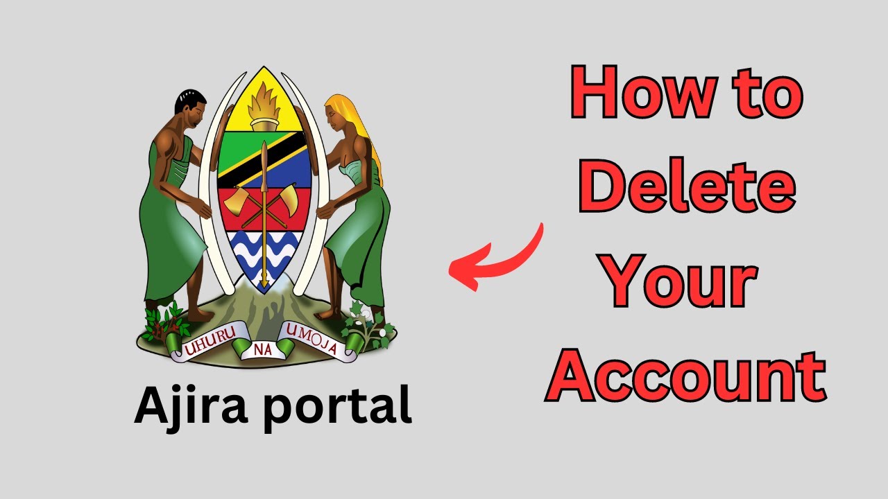How to delete Ajira portal account (step by step) - YouTube