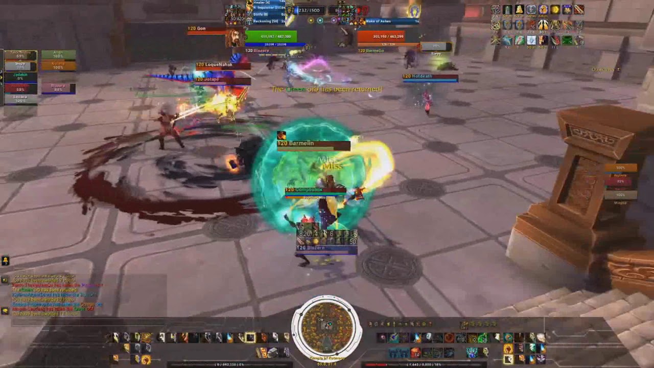 Retribution Paladin - Weekly PvP Brawl HighLights 3 Temple of Hotmogu ...