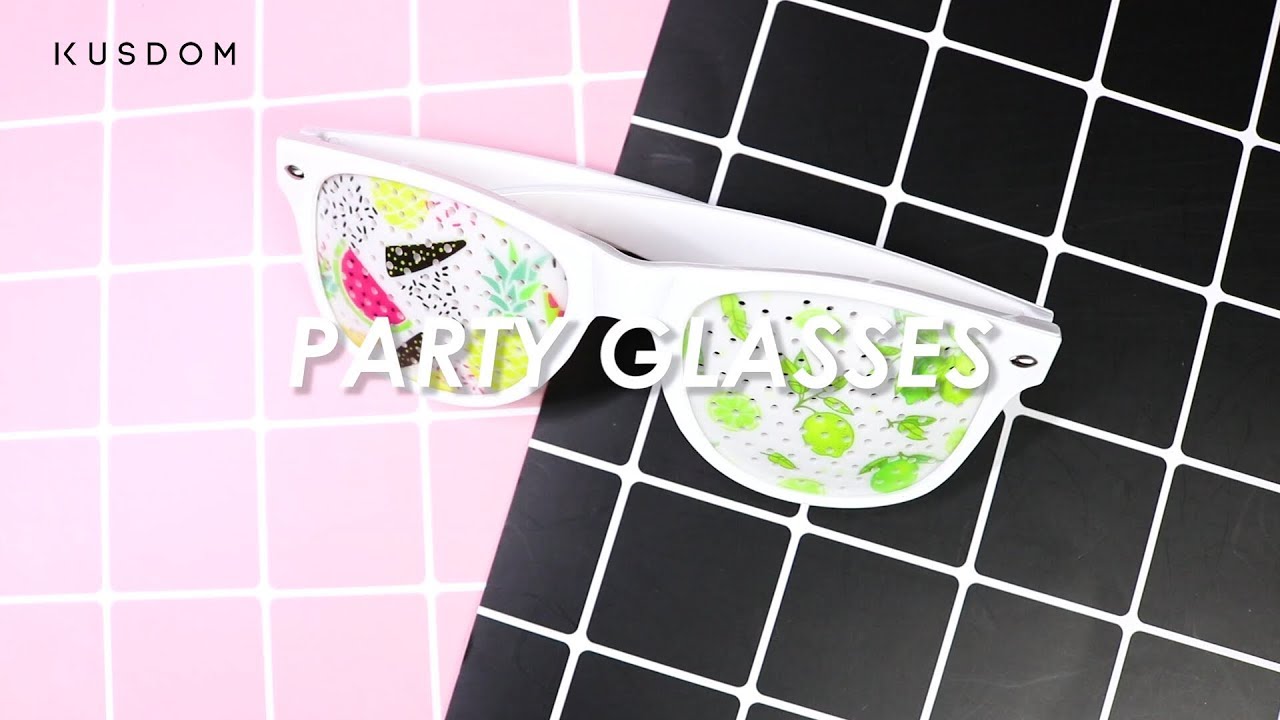 Party Glasses - Design your own - YouTube