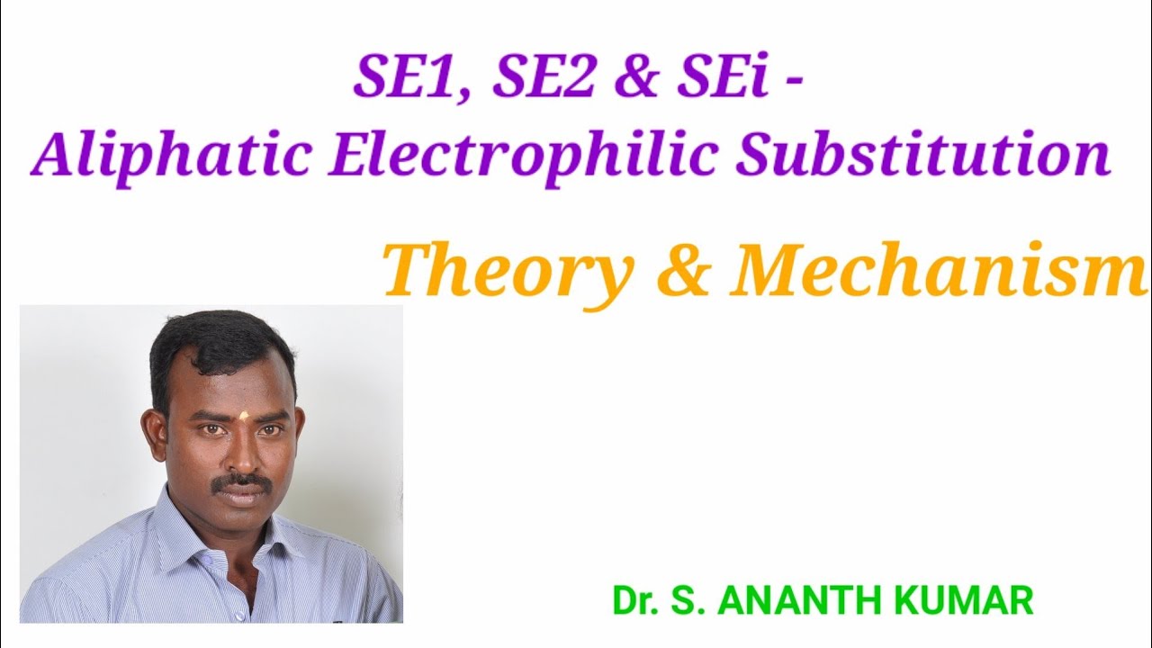 #SE1, SE2 & SEi- #Aliphatic Electrophilic Substitution - YouTube