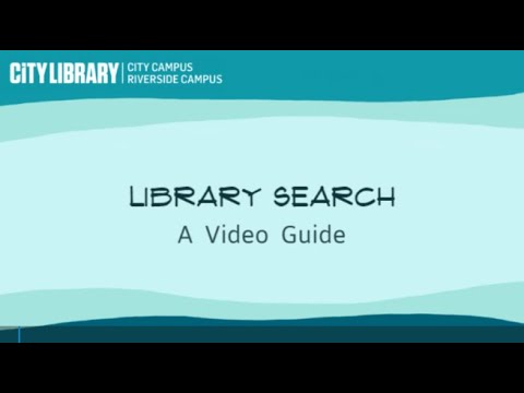 Library Search - YouTube
