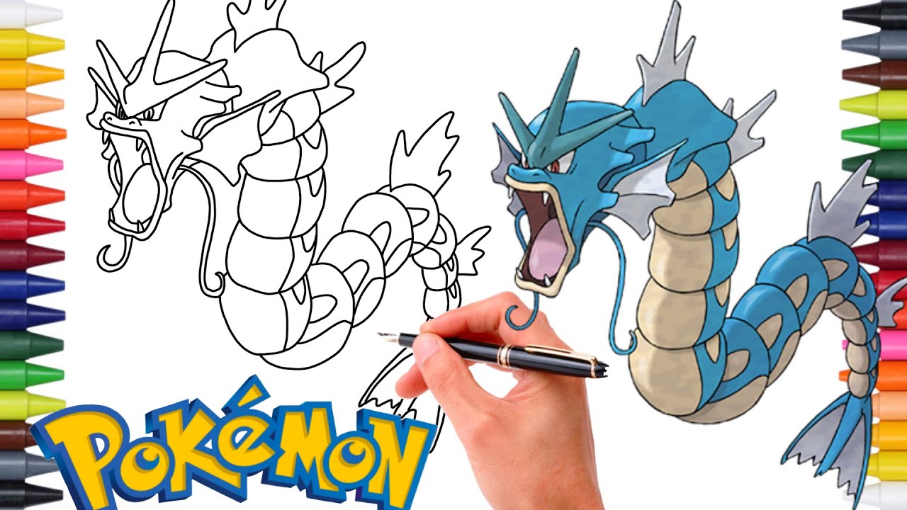 Comment Dessiner LE POKÉMON LÉVIATOR (Gyarados) FACILEMENT ! #130 ...