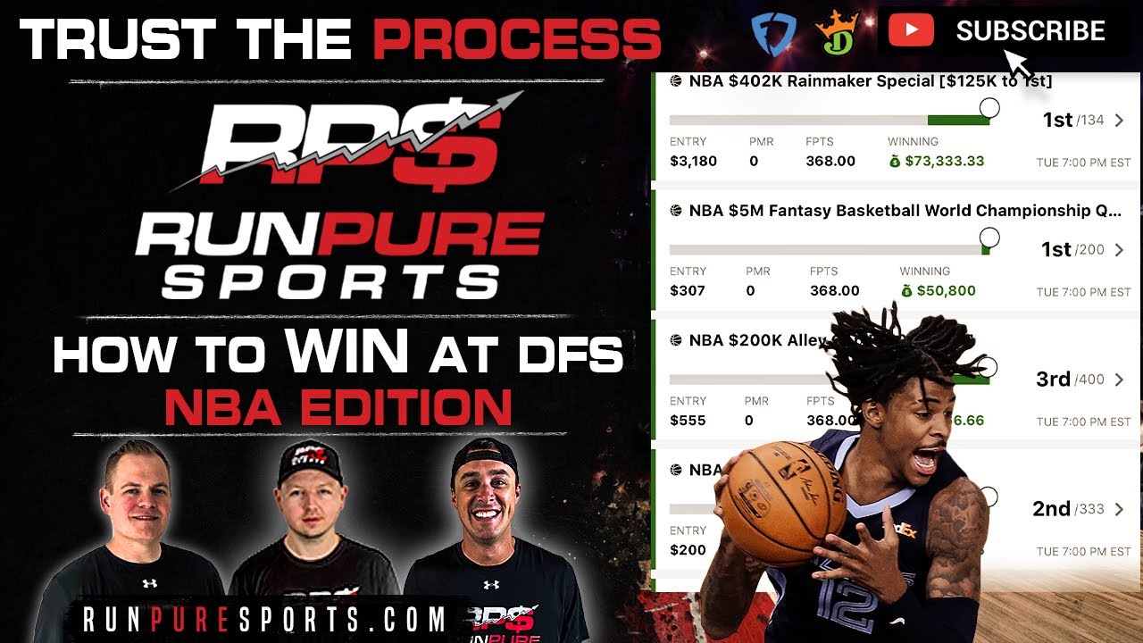 TRUST THE PROCESS - HOW TO WIN ON DRAFTKINGS NBA - BUILD WINNING DFS ...