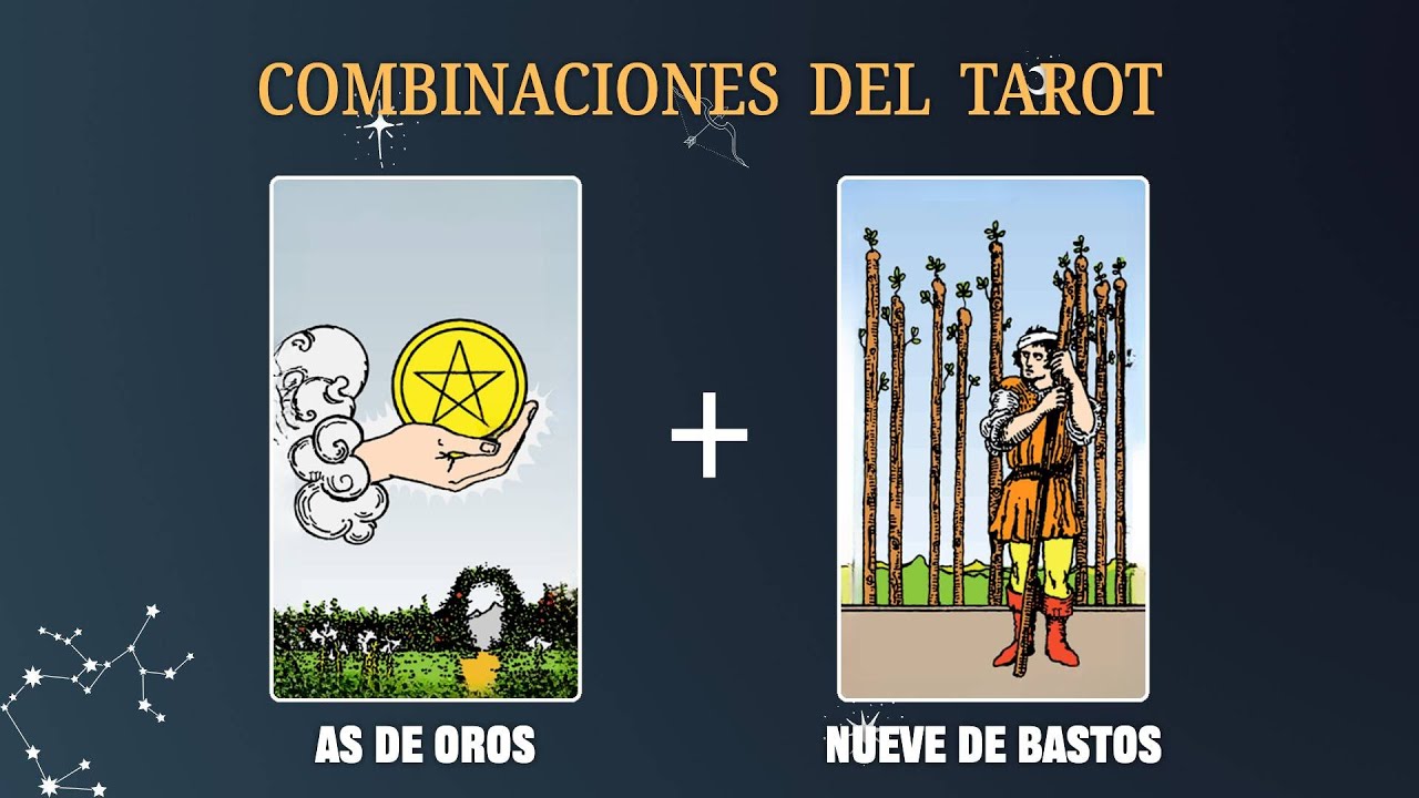 As de Oros & Nueve de Bastos 💡COMBINACIONES DEL TAROT Y SU SIGNIFICADO ...
