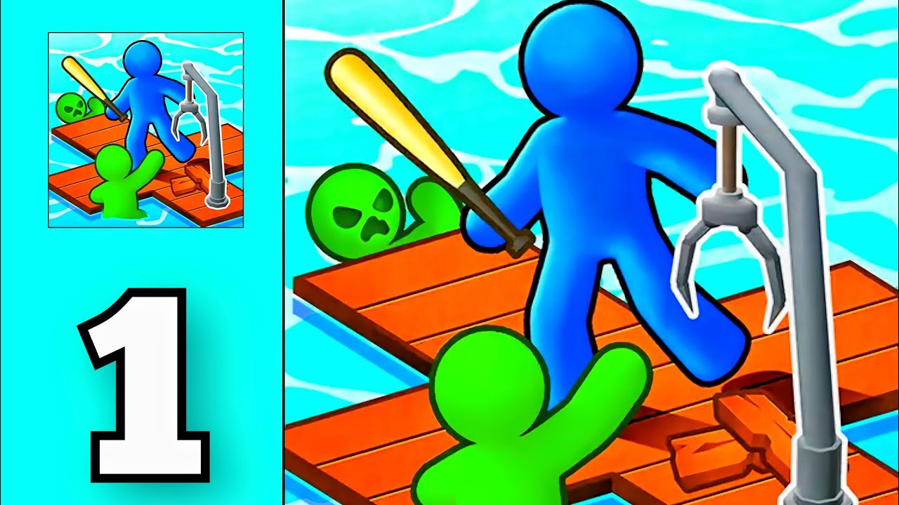 Zombie Raft Gameplay Walkthrough Part 1 - Fight and survival in Zombie ...