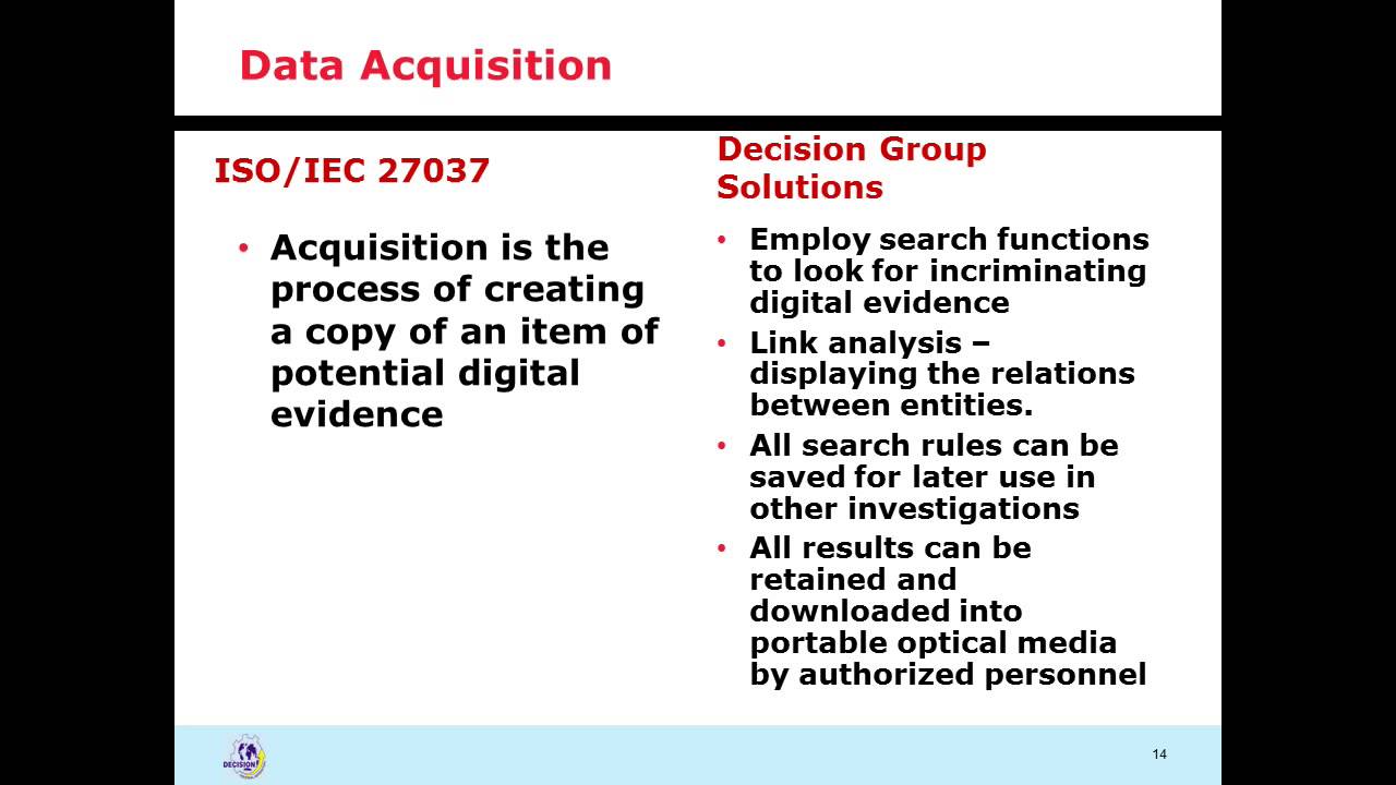 Mapping ISO27037 : Decision Group E-Detective & Lawful Interception solution - YouTube
