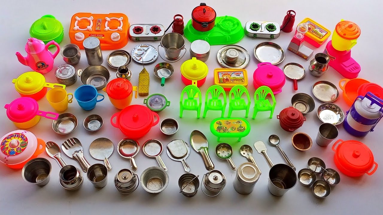 Diy unboxing Amazing mini kitchen set @MINI CLAY |@Dolliyon - YouTube