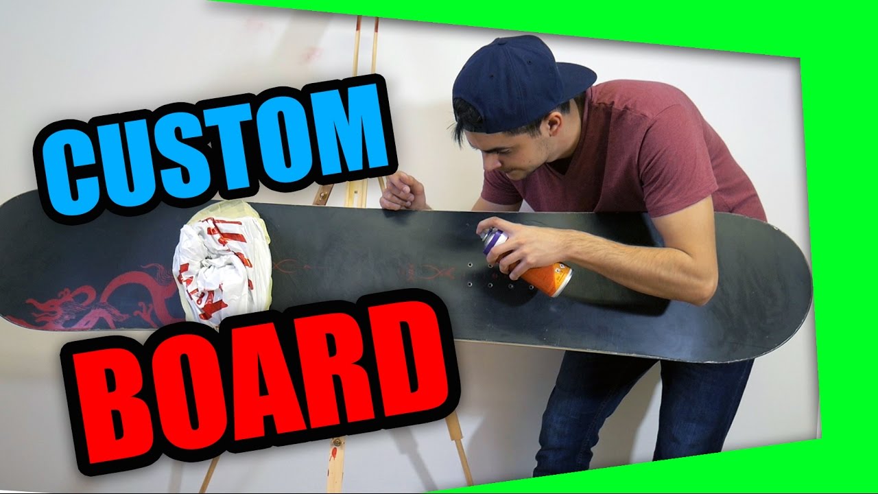 Custom Graffiti Snowboard - YouTube