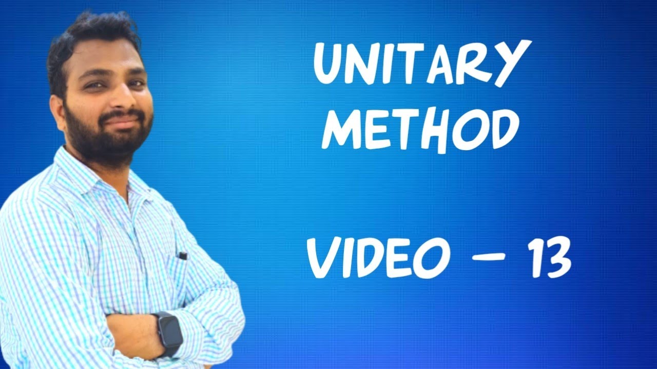 Unitary Method video 13 - YouTube
