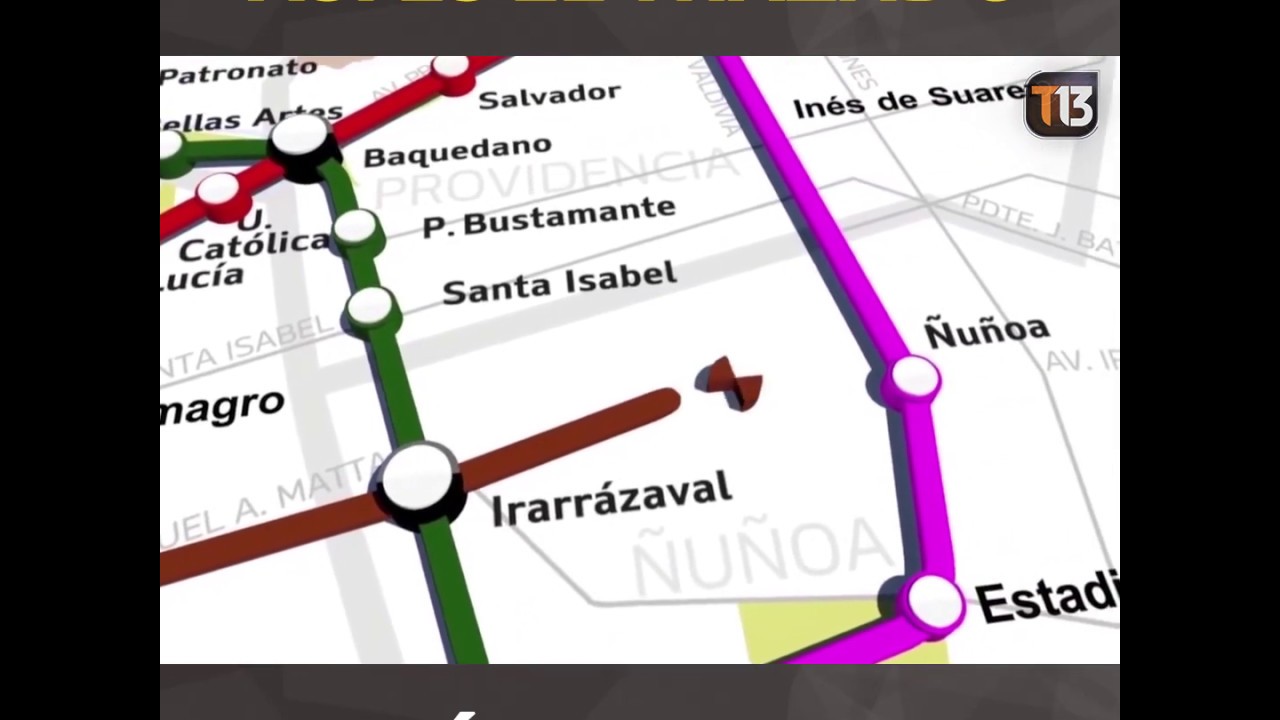 Así es el trazado de la nueva Línea 3 del Metro de Santiago - YouTube