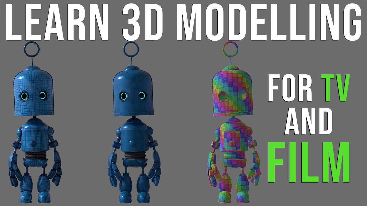 3D modelling a Robot - 3D Character Blocking - Part 1 - YouTube