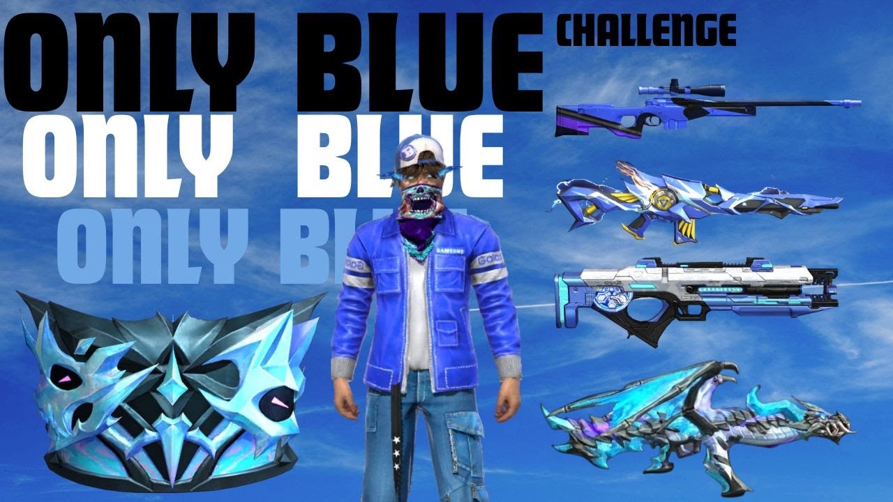 🔵ONLY BLUE CHALLENGE IN FREE FIRE - YouTube