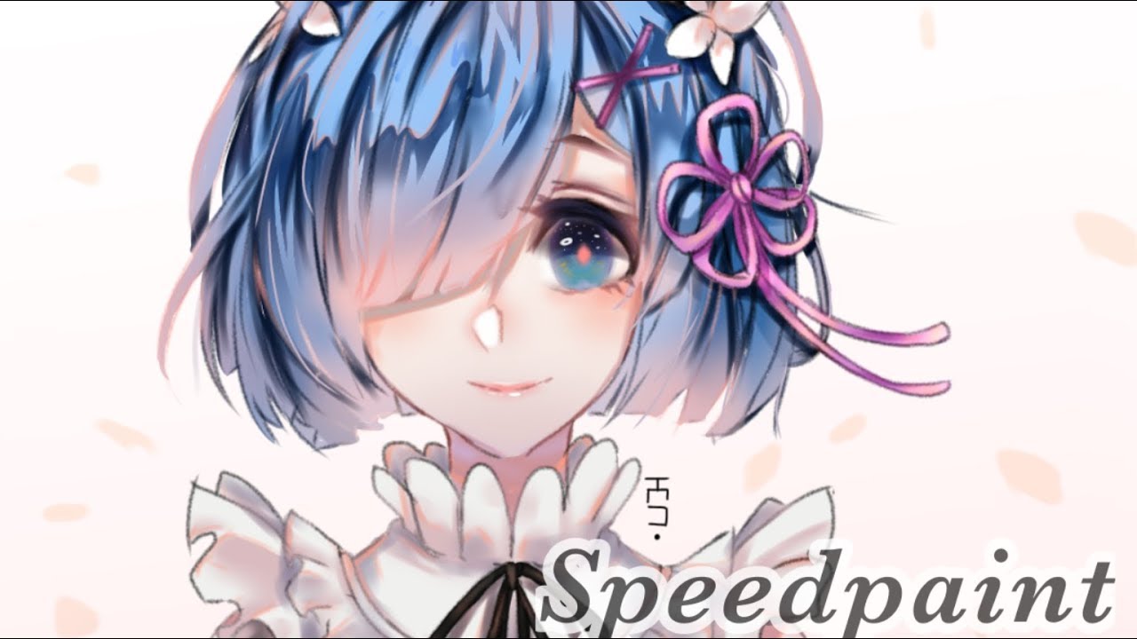 Speedpaint: Fanart Rem [Re:Zero] |ibispaint x| #13 - YouTube