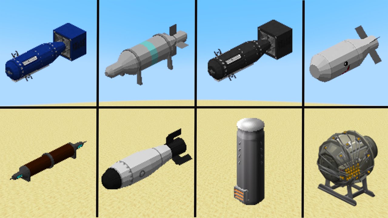 Most Powerful Nuclear Bomb Explosion in Minecraft - YouTube