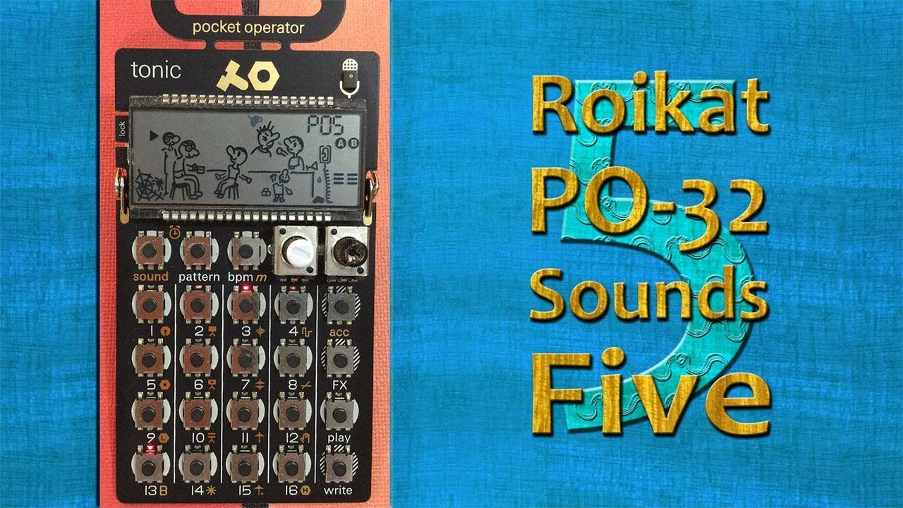 Pocket Operator PO-32 Tonic drum synth sounds & patterns 5 by Roikat ...