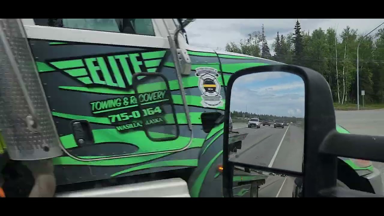Elite Towing another vehicle to wasilla Alaska. - YouTube