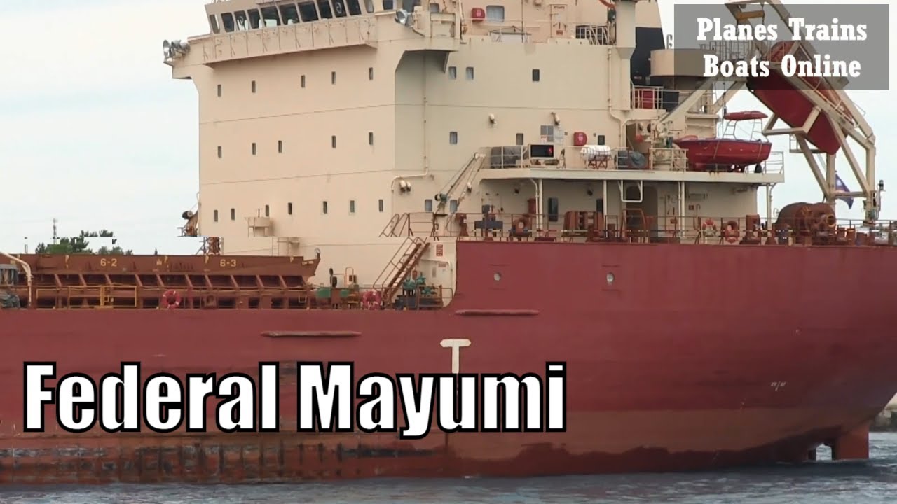 652ft 199m Federal Mayumi Bulk Carrier Cargo Ship In St Clair River ...