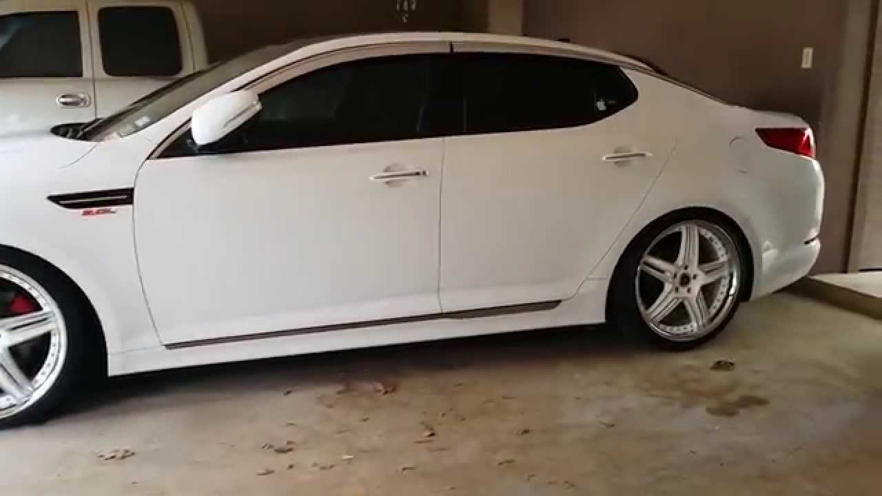 Kia Optima White Rims