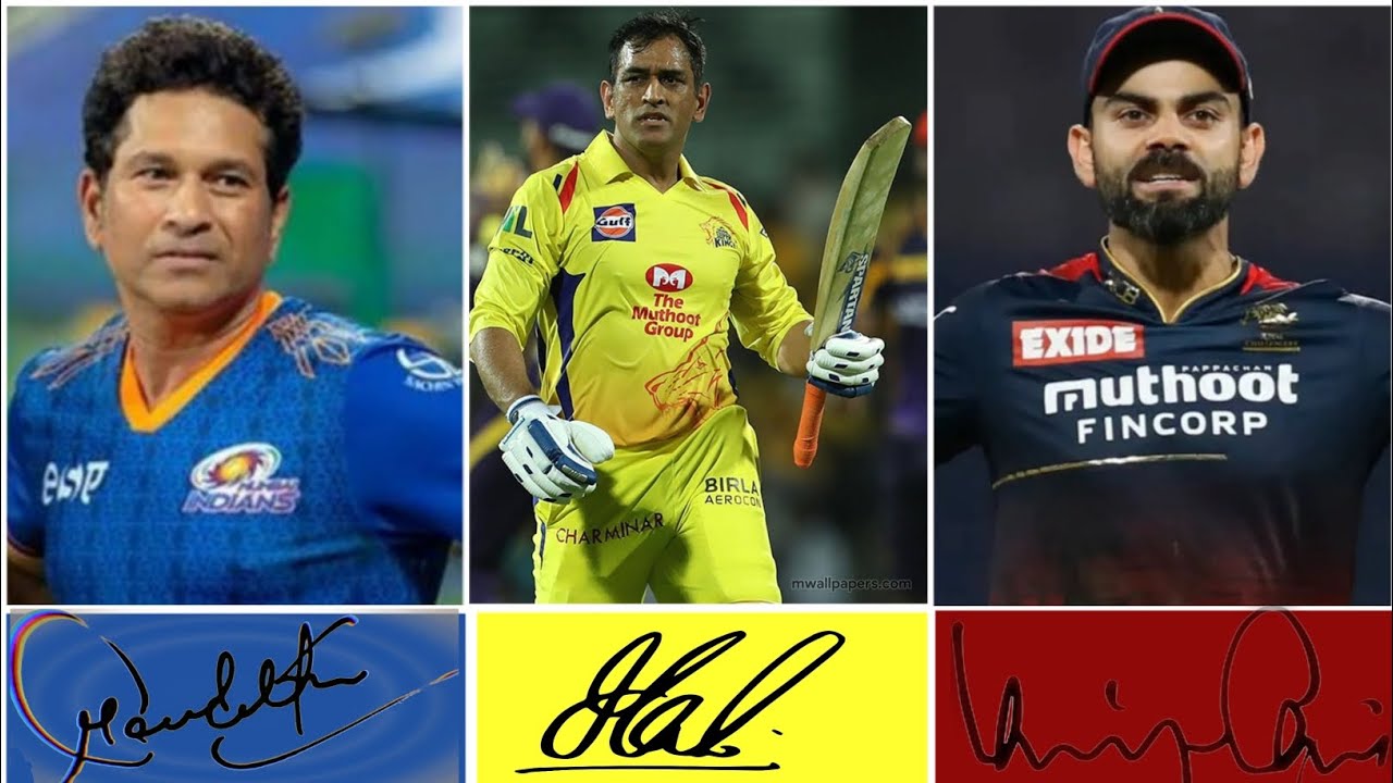 Signature Shots Of Indian Cricketers| Coolest Signature Of Indian ...