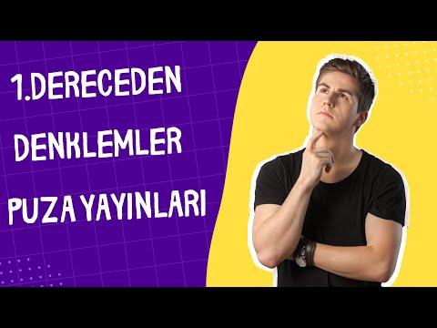 YÖS MATEMATİK-1 | 1.DERECEDEN DENKLEMLER PUZA YAYINLARI MUTLAKA İZLE | (YÖS 2024)