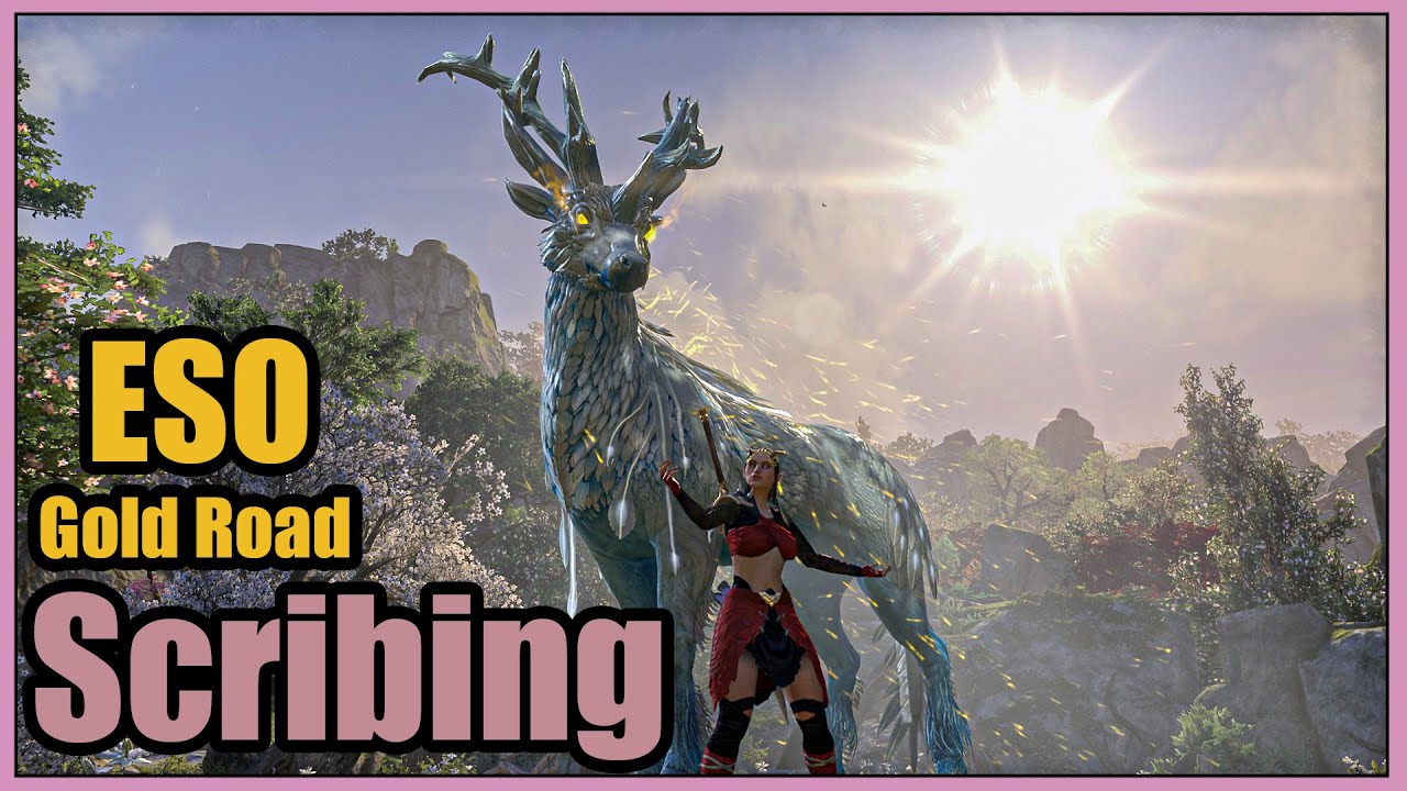 ESO Let's Start Scribing | Elder Scrolls Online Gold Road Chapter - YouTube