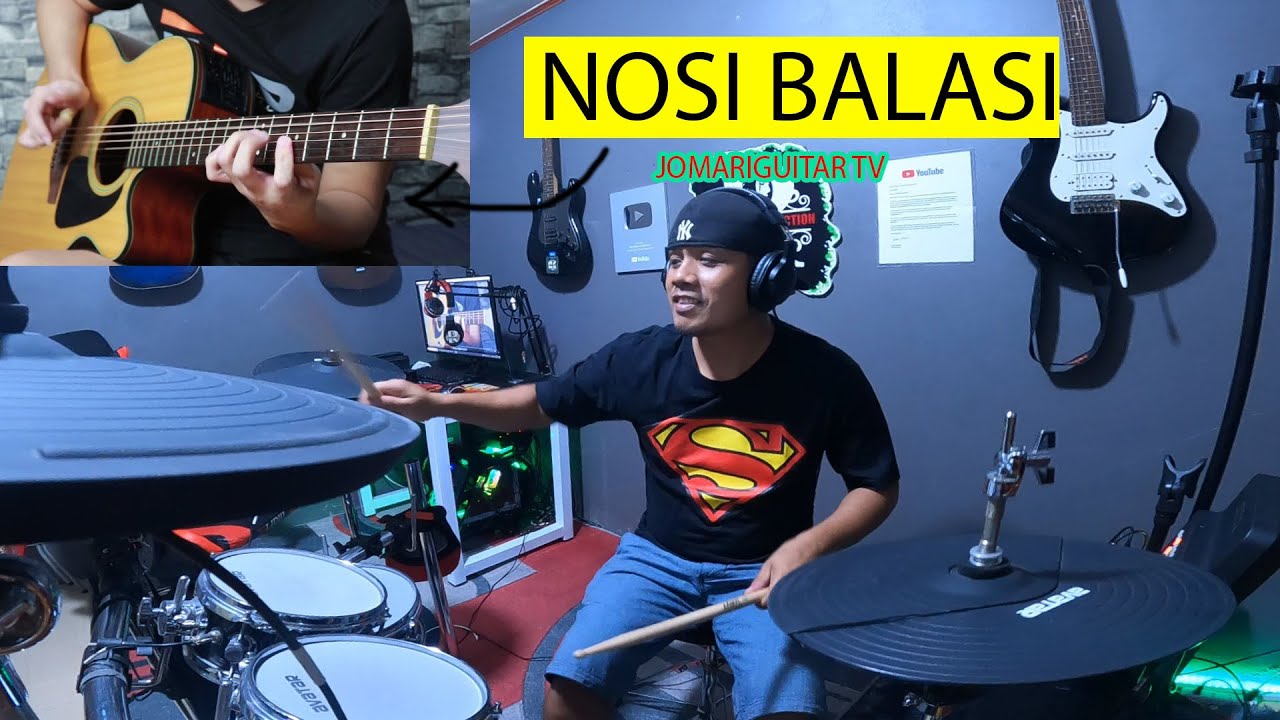 NOSI BALASI GUITAR AND DRUMS COVER - YouTube