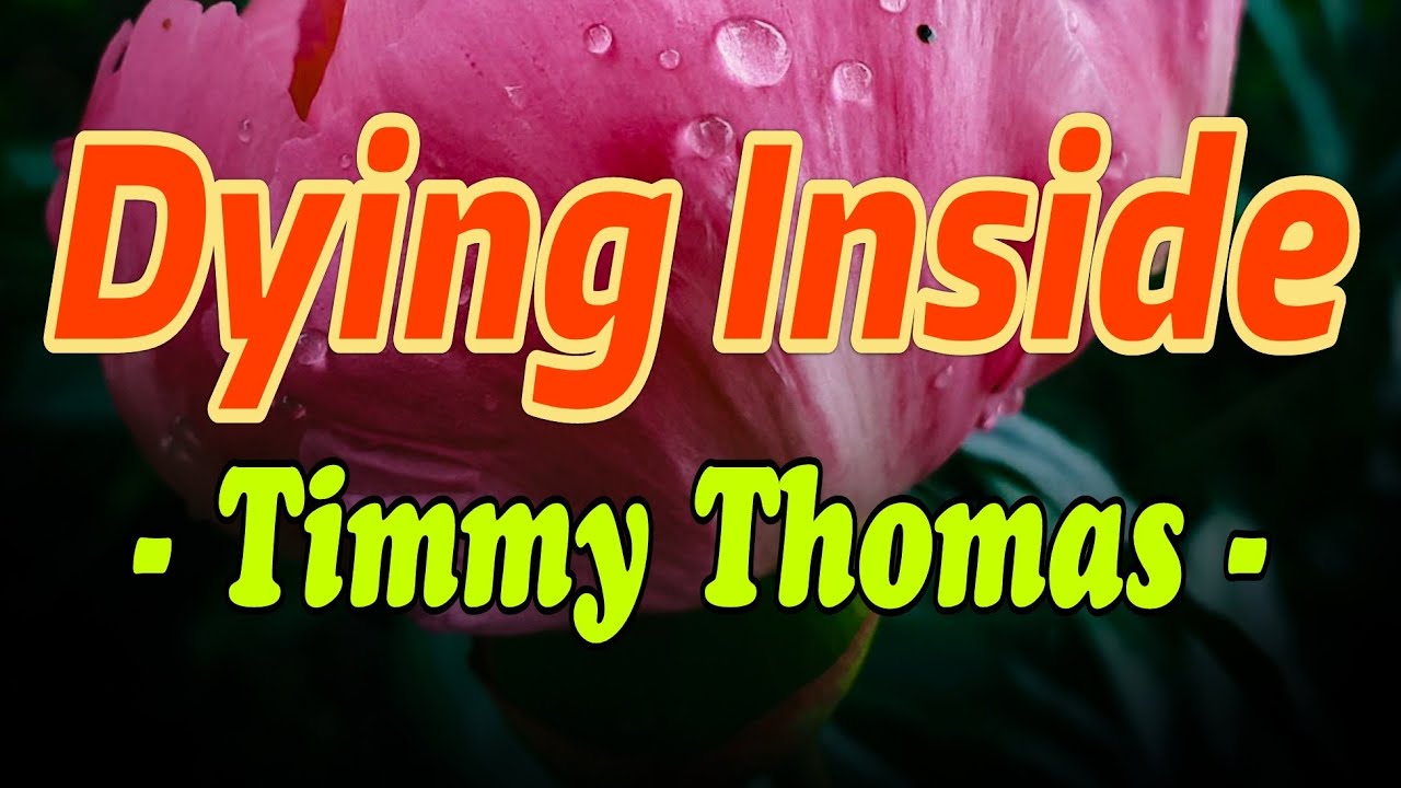 TIMMY THOMAS - DYING INSIDE - OLDIES BUT GOODIES LOVE SONG 90'S #music ...