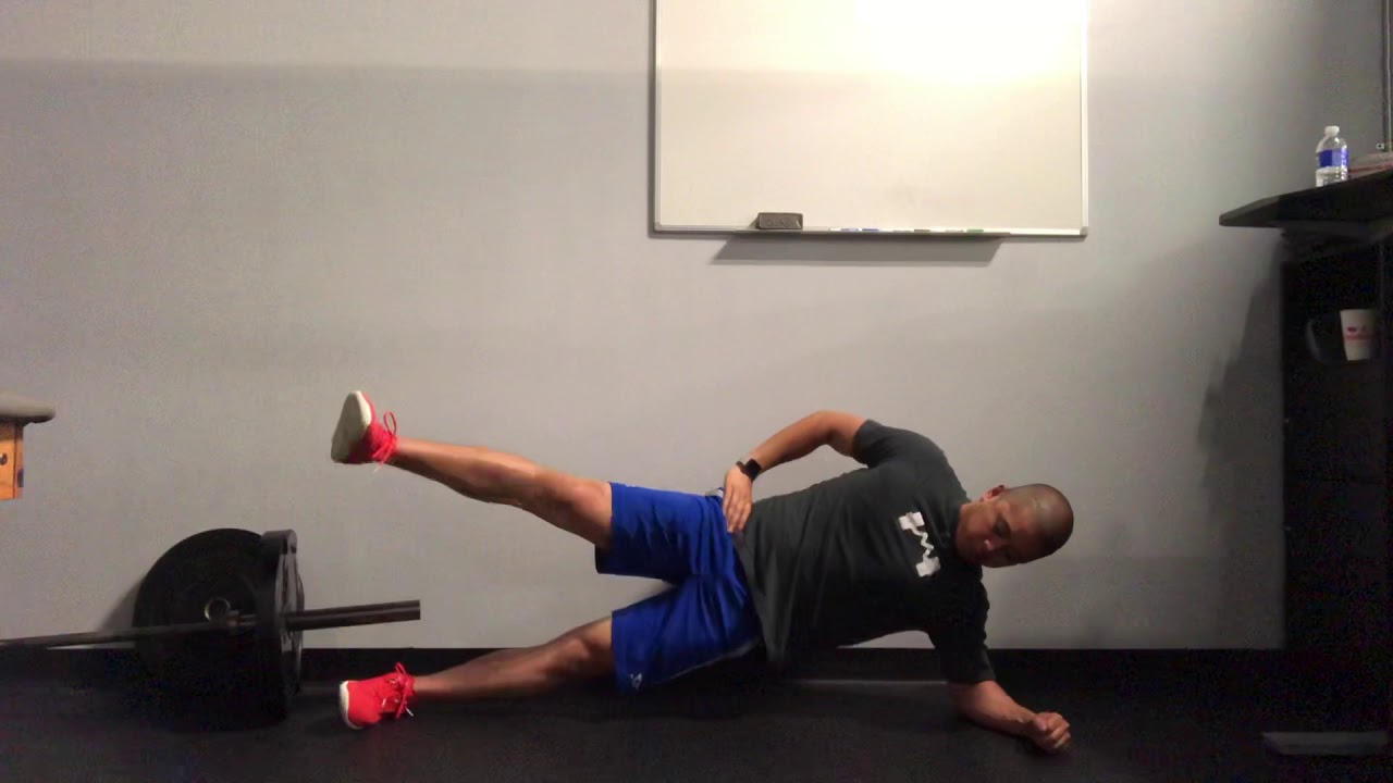 Side Plank With Leg Lift - YouTube