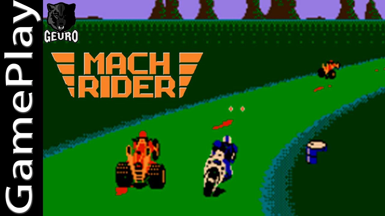 🎮Mach Rider - Famicom / NES [Gameplay / Longplay]👾 - YouTube