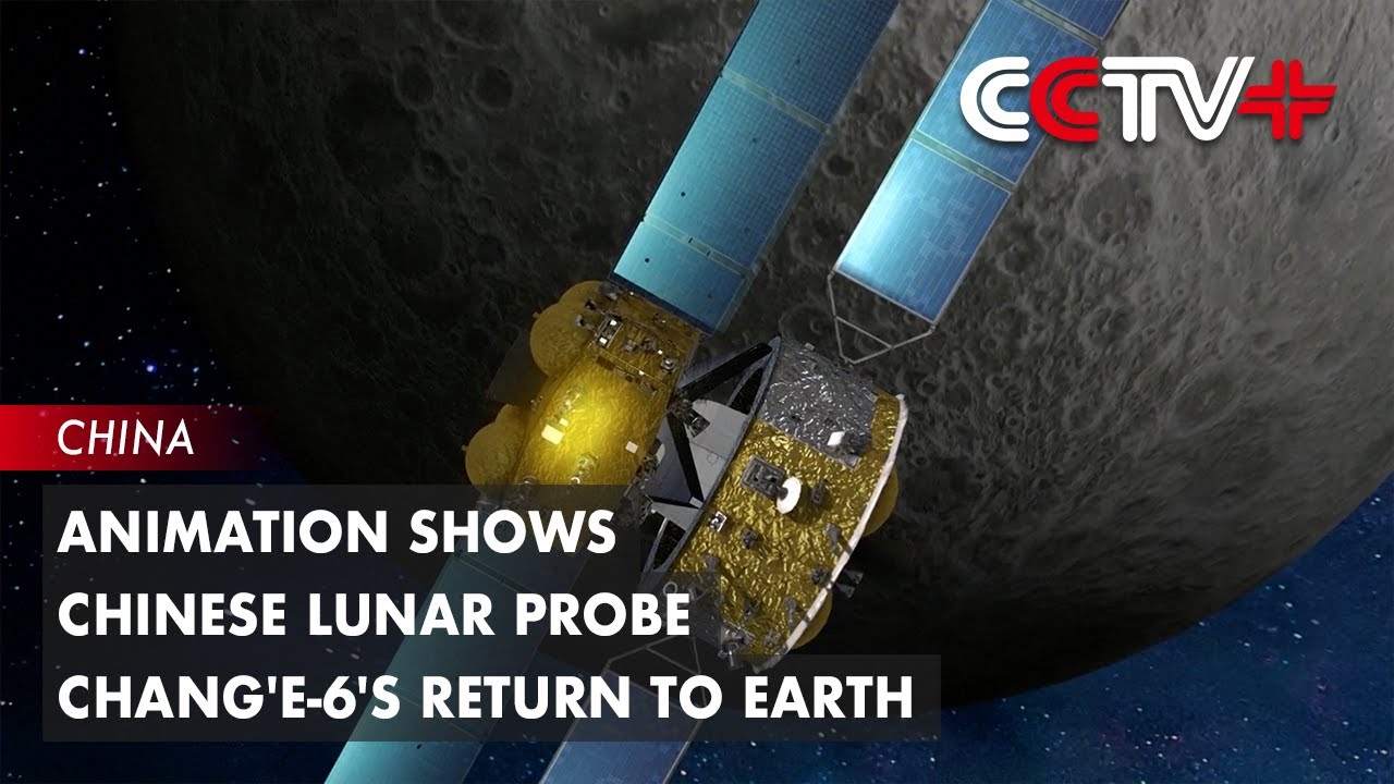 Animation Shows Chinese Lunar Probe Chang'e-6's Return to Earth - YouTube