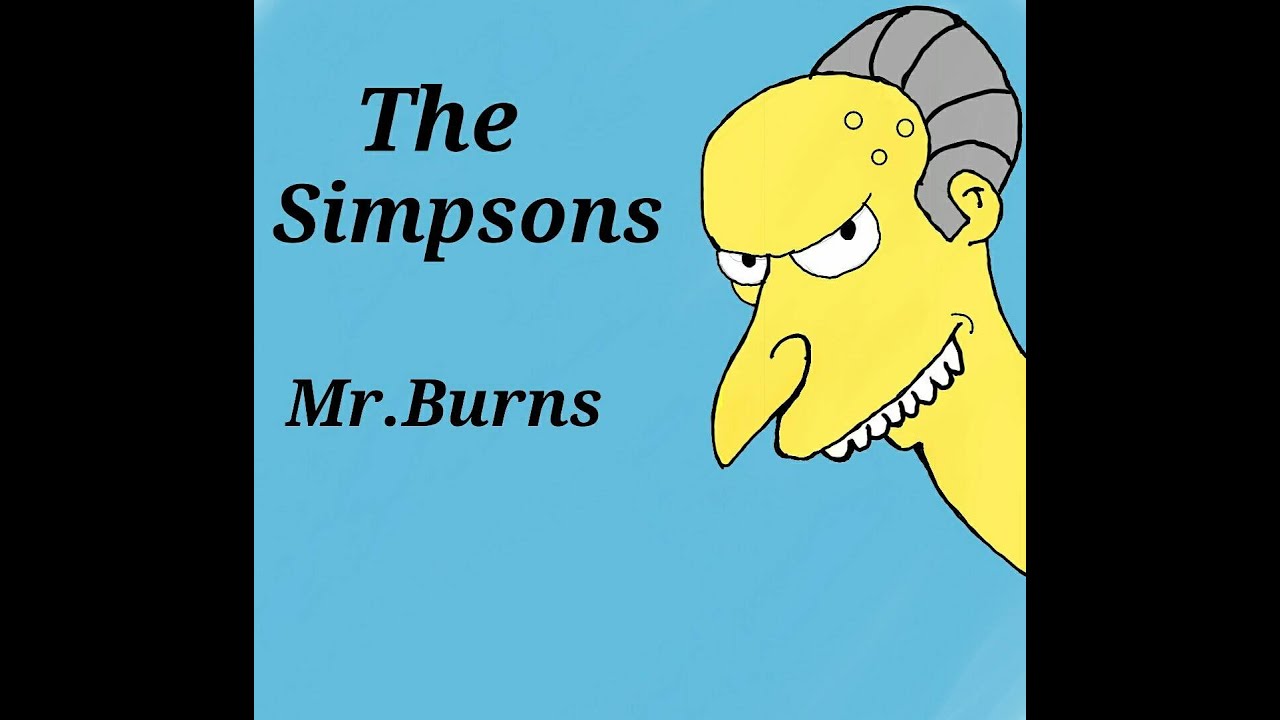 How To Draw : Mr.Burns #1 ( The Simpsons ) - YouTube
