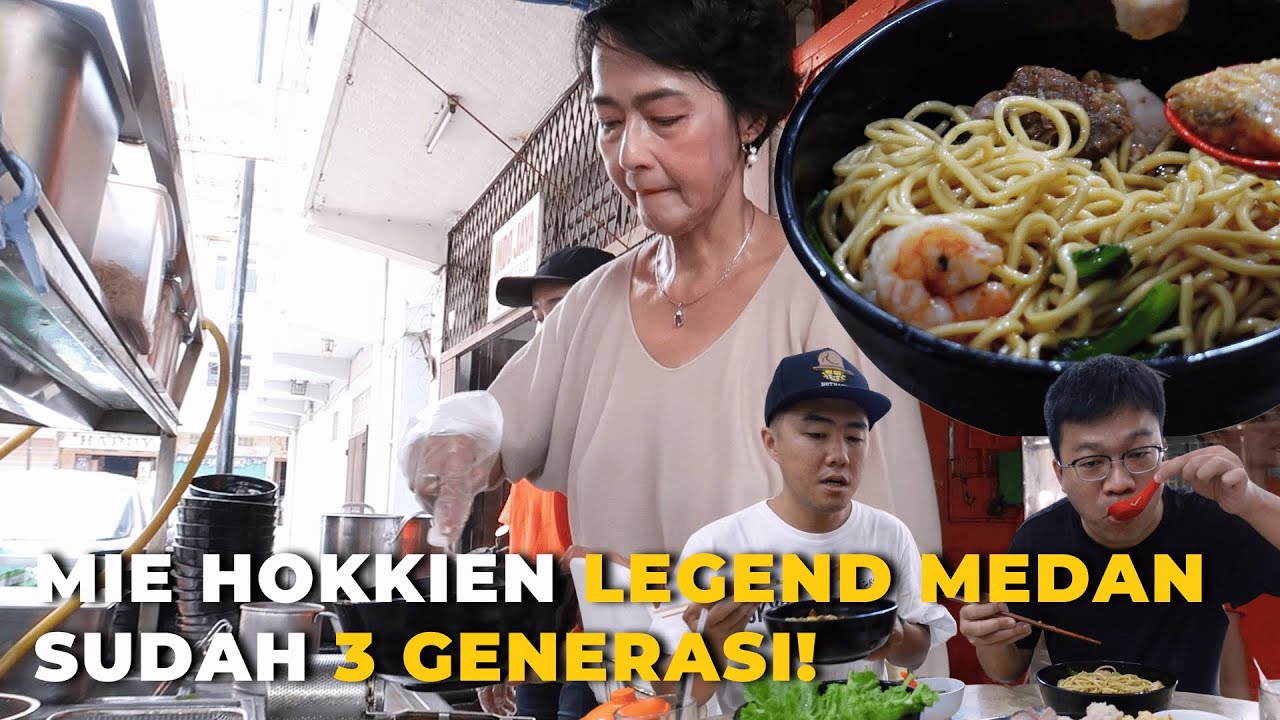 Salah Satu Mie Hokkien LEGEND Medan! Sudah 3 GENERASI! - Mie Amei Lebong - YouTube