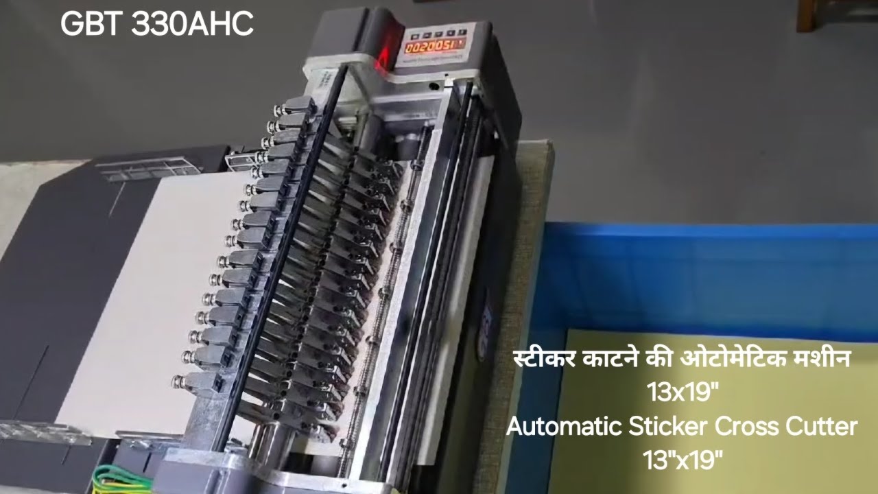 Label Sticker Auto Cross Cutter Scoring Half Cutting Machine 13x19 ...
