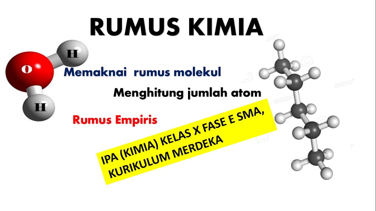 RUMUS KIMIA . IPA (Kimia) SMA Kelas X Fase E. Kurikulum Merdeka - YouTube
