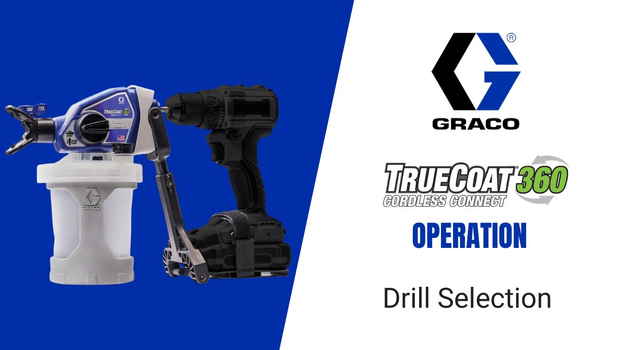 TrueCoat 360 Cordless Connect Drill Sprayer- Drill Selection - YouTube